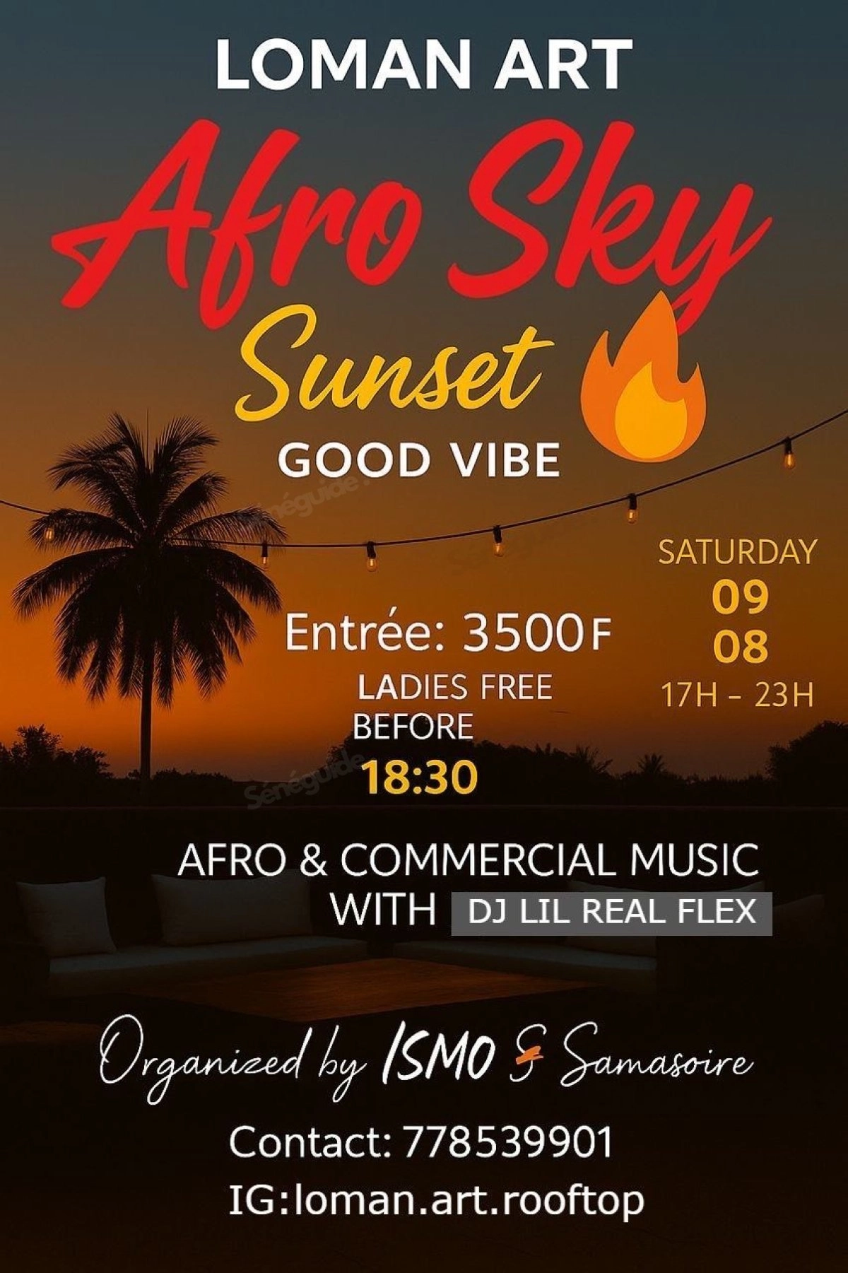 Afro Sky Sunset 🔥 | La soirée qui enflamme le rooftop ! 🌅